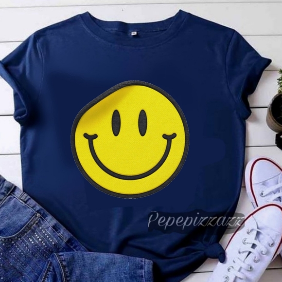 Gildan | Tops | Vintage Style Smiley Face Unisex Tshirt Custom By ...